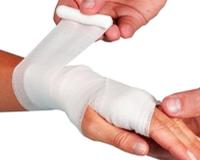 China Blue Viscose Breathable Medical Gauze Bandage Elastic for sale