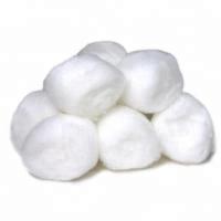 China High Profile Surgical Medical Cotton Balls , Soft Absorbent Cotton Balls 25MM for sale