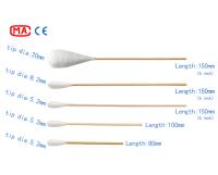 China Disposable Medical Cotton Balls 15CM Long Medical Grade Q Tips for sale