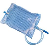 China Medical Urine Drainage Bag , Disposable Urine Bag 2000ml With Screw Valve for sale