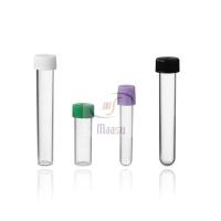 China 12ml PP Plastic Test Tube With White Graduation for sale