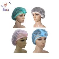 China 10gsm Non Woven Clip Cap Disposable Nurse Cap Medical Protective Wear for sale