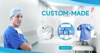 China Non Woven Medical Protective Wear 20gsm Disposable Surgical Doctor Cap With Tie for sale