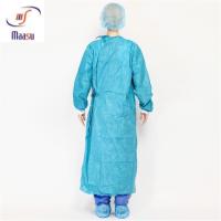 China 120x140cm Medical Surgical Gown PP PE Half Coated for sale