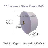 China Hospital Surgical Colorful PP Non Woven Fabric Roll 10gsm for sale