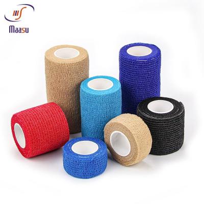 China Sports Protection Medical Gauze Bandage Black Cotton Skin Friendly for sale