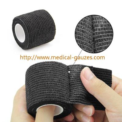 China Breathable Medical Gauze Bandage 100% Cotton Black for sale