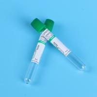 China Green Top Heparin Tube 3-10ml Anticoagulant Vacuum Blood Collection Tube for Plasma Specimen for sale