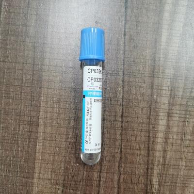 China Vacuum Microbial Limited Plasma Blood Sample Tube 2ml - 5ml Light Blue Top for sale