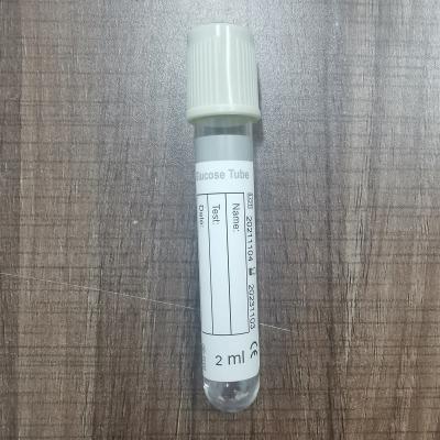 China Grey Cap Plasma Specimen Vacuum Blood Glucose Tube 1ml to 6ml Sodium Fluoride for sale
