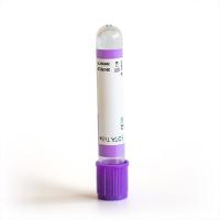 China Medical Vacuum EDTA K3 Blood Collection Tube 2mL Glass 12x75mm 100pcs per Tray for Hematology Tests for sale