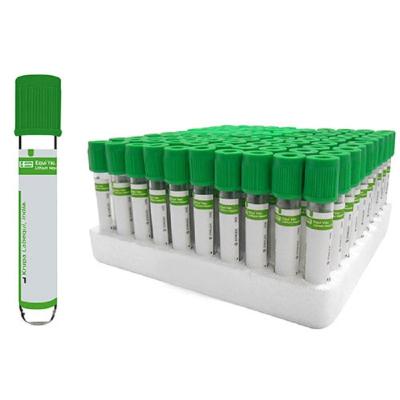 China CIPING Heparin Sodium Lithium Vacuum Blood Collection Tube 1-10ml Green Cap for sale