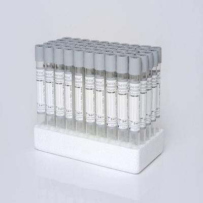 China Sterile Grey Top Blood Collection Tube for Glucose and Lactate Research 1ml-10ml for sale