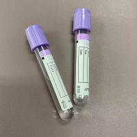 China Vacuum Blood Collection EDTA Tube Purple Cap 2ml 12x75mm Glass for Hematology Tests for sale
