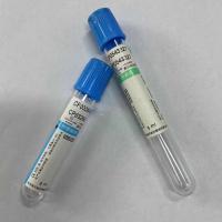 China 5 - 6ml Glass Blue PT Coagulation Tubes Ce Iso 13x100mm for sale