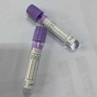 China 2ml EDTA K2 K3 Vacuum Blood Collection Tube Lavender Purple Cap 12x75mm Glass for sale