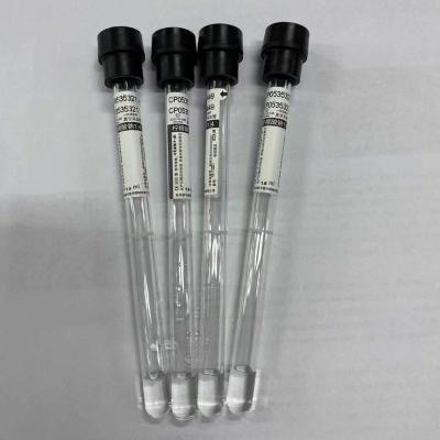 China 1.6ml Sodium Citrate Black ESR Vacuum Blood Collection Tubes Glass Plastic for sale