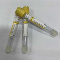 China 5ml Gel Clot Activator Tube Yellow Cap 1ml-8ml Serum Specimen PET Glass for sale