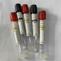 China Disposable Red Top Plain Blood Collection Tubes 5ml PET Glass 13x100mm for sale
