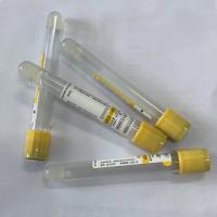 China 5ml Medical Disposable Vacuum Blood Collection Tube Yellow Head SST Gel Serum Separator for sale