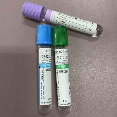 China Sodium Lithium Heparin Vacuum Blood Collection Tube Green Cap 1ml to 10ml for sale