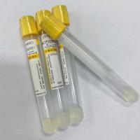 China 5ml SST Gel Clot Activator Blood Collection Tube Yellow Cap Serum Separator 13x100mm for sale