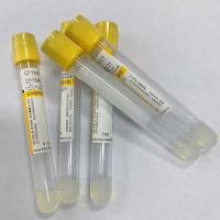 China Gel Clot Activator Blood Collection Tube Yellow Cap 5ml 13x100mm for sale