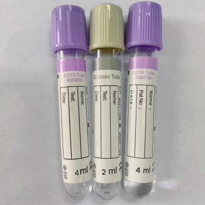 China Disposable Vacuum Blood Collection Tube 13x100mm for Medical Chemical Test for sale