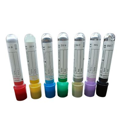 China CE Disposable Non Vacuum EDTA Blood Collection Tube 1-10ml 13x75mm Medical Gel Procoagulation for sale