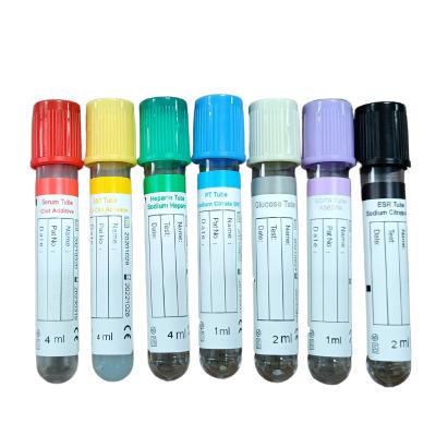 China Medical Disposable Vacuum Blood Collection Tube EDTA K2 2ml 13x75mm for Lab Use for sale