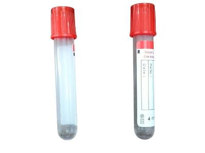 China Vacuum Blood Collection Tube Red Plain No Additive 13x75mm 1-10ml for Serology Tests for sale
