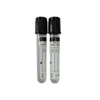 China Black Cap ESR Blood Collection Tube 3.8% Sodium Citrate Vacuum 2ml 9x120mm for sale