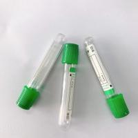 China Plastic Glass Lithium Heparin Vacuum Blood Collection Tube 1-10ml 13x75mm for sale