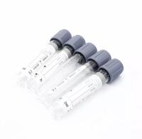 China Vacuum Blood Collection Glucose Tube 10ml Glass Grey Cap Sodium Fluoride EDTA for sale