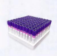China Disposable Vacuum Blood Collection EDTA K2 K3 Tube Glass PET 1-10ml 13x75mm for sale