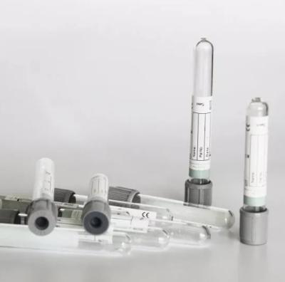 China Customized Gray Top Disposable Vacuum Blood Collection Tube 1-10ml for Glucose Testing for sale