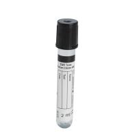 China Medical Disposable Vacuum Blood Collection ESR Tube 3.8% Sodium Citrate Black Top 13x75mm for sale