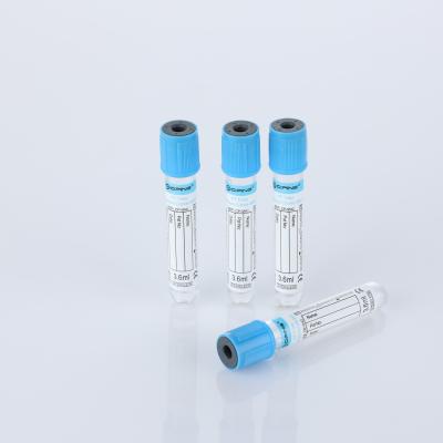 China Blue Top Vacuum Blood Collection PT Tubes 3.2% Sodium Citrate 2mL 5mL 10mL for Coagulation Test for sale