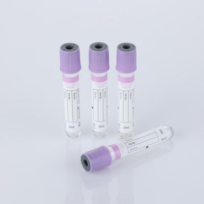China EDTA K2 K3 Vacuum Blood Collection Tube 1-10ml PET Glass Disposable for Hematology Test for sale