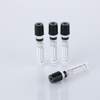 China Medical Disposable Vacuum Blood Collection ESR Tube Sodium Citrate 1:4 2ml 13x75mm for sale