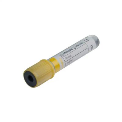 China 6ml Yellow Top Vacuum Blood Collection Tube with Gel and Clot Activator for sale