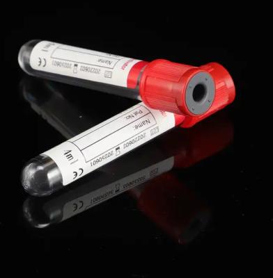 China Pro Coagulation Blood Collection Tube 13x75mm 4ml Red Cap Clot Activator PET Glass for sale