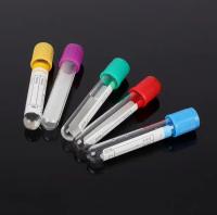 China Medical Glass Vacuum Blood Collection Tube 1-10ml with Additive Options 13x75mm for sale