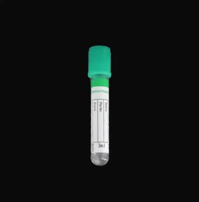 China Vacuum Blood Collection Tube 2ml-10ml Lithium Heparin Green Top PET Glass OEM for sale
