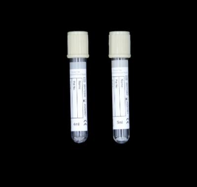 China Medical 2ml 5ml Glucose Vacuum Blood Collection Tube Gray Top for Blood Sugar Test for sale