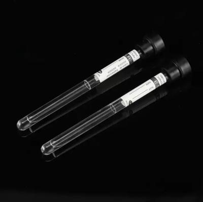 China Black Cap 3.8% Sodium Citrate ESR Blood Collection Tube 1-10ml 13x75mm for sale