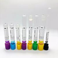 China 1-10ml PET Glass Disposable Vacuum Blood Collection Tubes Custom Labels Available 13x75mm 16x100mm for sale