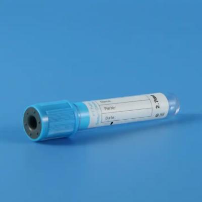 China Blue PT Vacuum Blood Collection Tube 3.2% Sodium Citrate 1-10ml Glass PET for sale