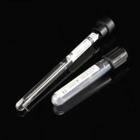China Black Cap ESR Vacuum Blood Collection Tube 3.8% Sodium Citrate 1.28ml Slender Tube 9x120mm for sale