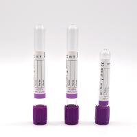 China Purple EDTA K2 K3 Vacuum Blood Collection Tube 1-10ml PET Glass for Hematology Test for sale